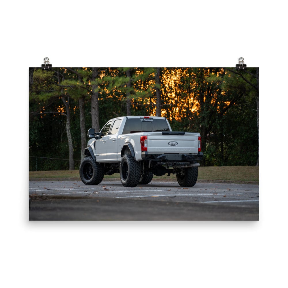 F-250 Sunset Poster – TCcustoms.com